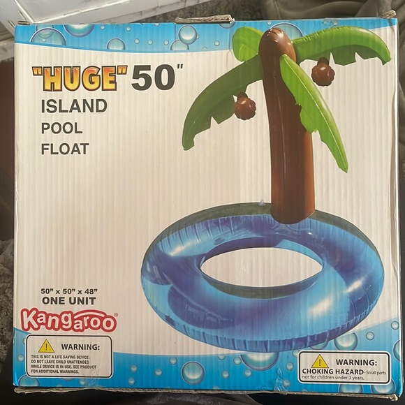 kangaroo | Toys | Huge 5 Inch Island Pool Float Coconut Tree | Poshmark